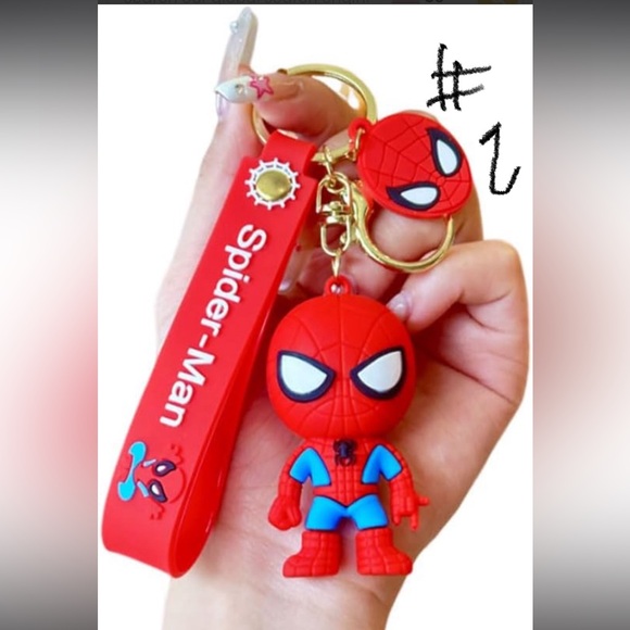 Spiderman | Accessories | Spiderman Black And Red Keychain Toy | Poshmark